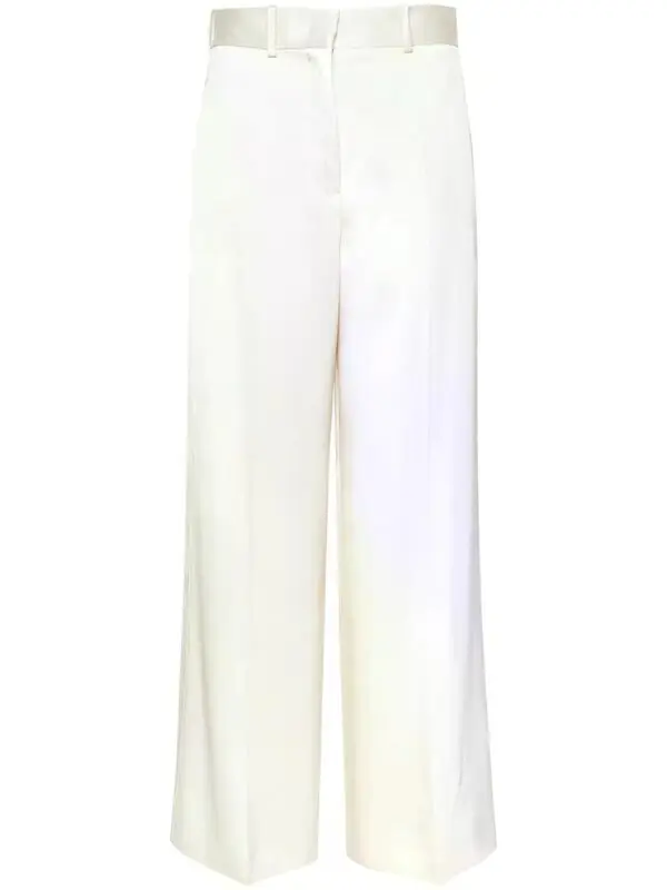 JIL SANDER High-rise Twill Palazzo Trousers