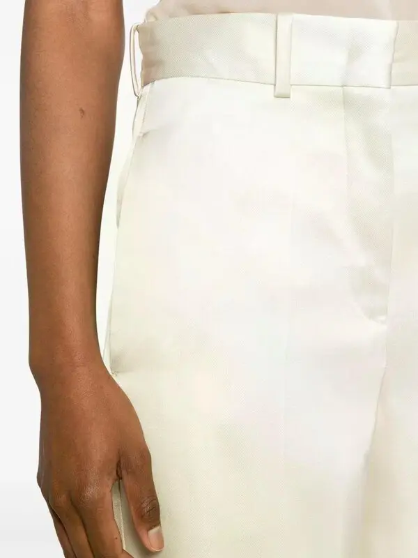 JIL SANDER High-rise Twill Palazzo Trousers
