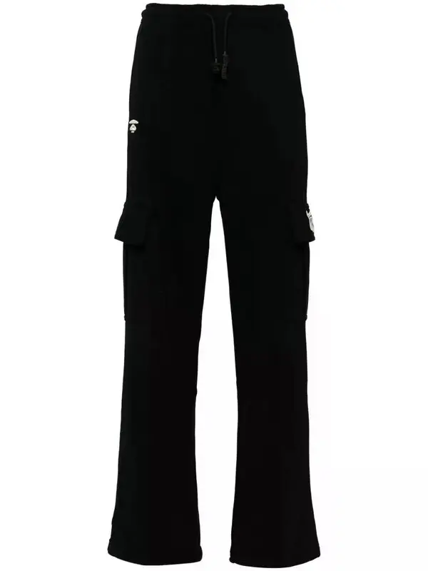 A BATHING APE Logo Cargo Trousers