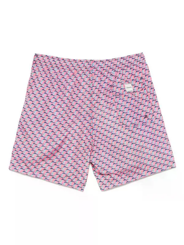 DRUMOHR Fish-print Swim Shorts