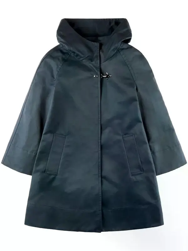 FAY Hooded Coat - Blue