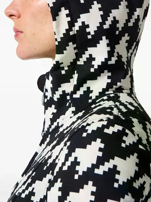 Perfect Moment Houndstooth-print Ski Suit