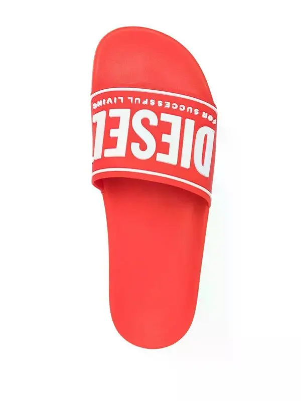 DIESEL® Logo Embossed Rubber Slides