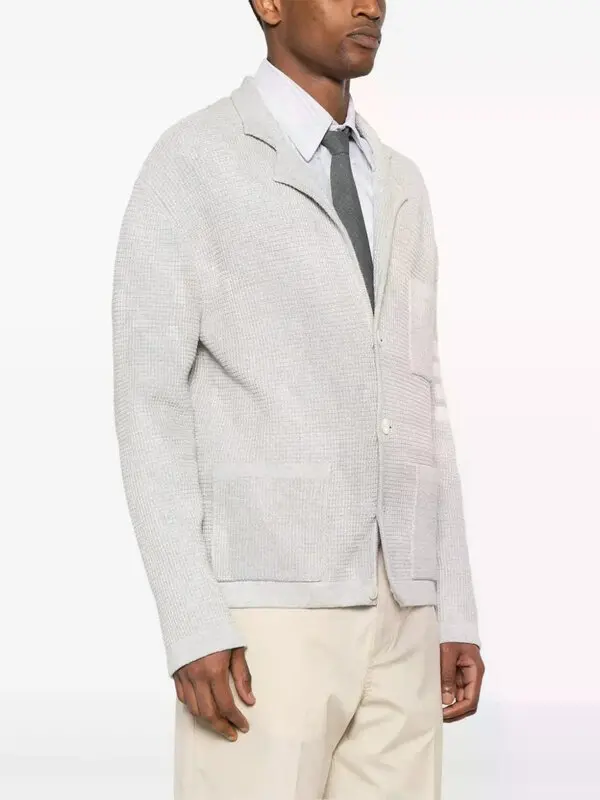 Thom Browne Notched-lapels Drop-shoulder Cardigan