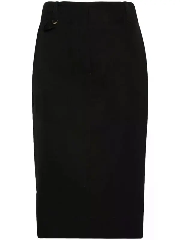 Jacquemus La Jupe Bari Midi Skirt - Black