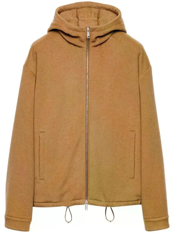 Prada Camel Hair Hoodie Jacket