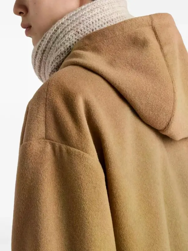 Prada Camel Hair Hoodie Jacket