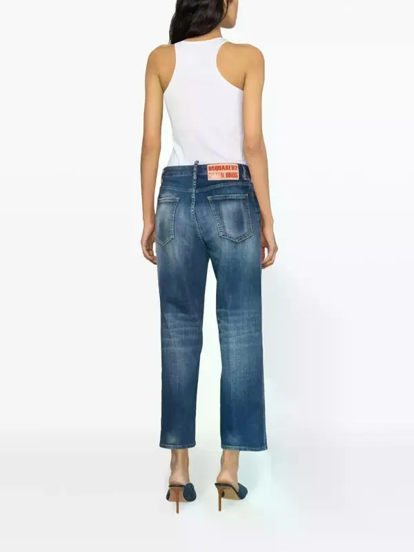 Dsquared2 Boston High-rise Cropped Jeans