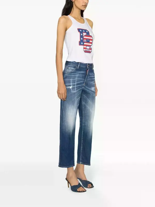 Dsquared2 Boston High-rise Cropped Jeans