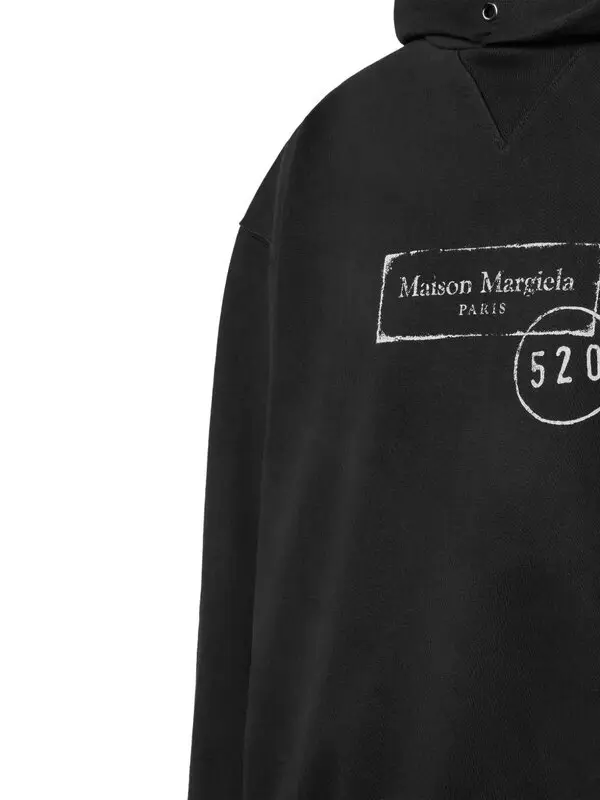 MAISON MARGIELA Cotton Hoodie With Logo Print