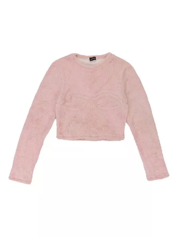 Callipygian Textuls Bustier T-shirt - Pink
