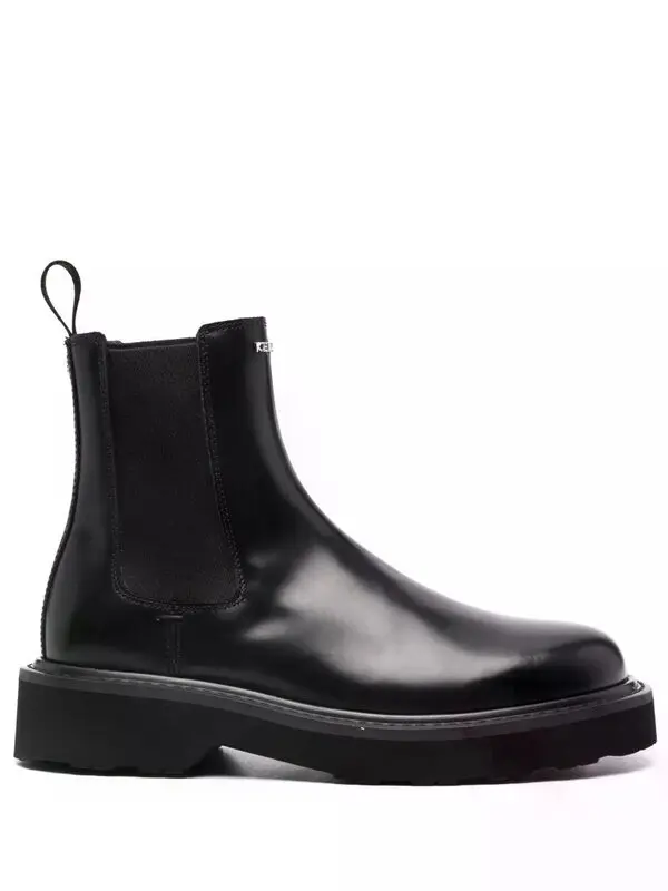 Kenzo Calf Leather Chelsea Boots