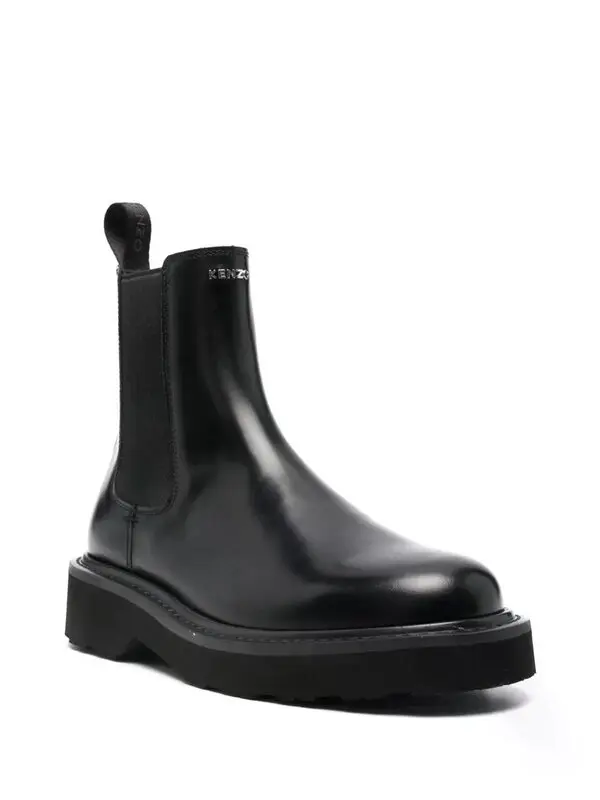 Kenzo Calf Leather Chelsea Boots