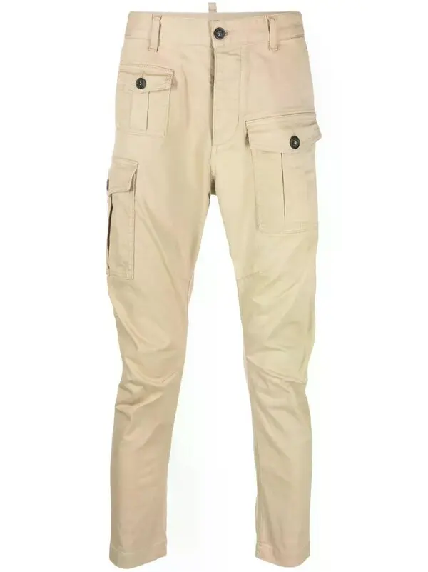 Dsquared2 Tapered Cargo Trousers - Neutrals