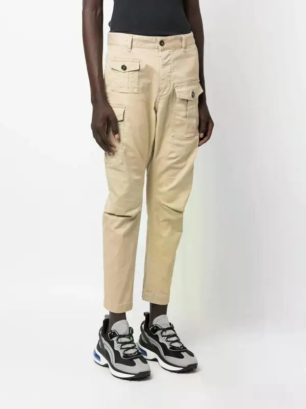 Dsquared2 Tapered Cargo Trousers - Neutrals