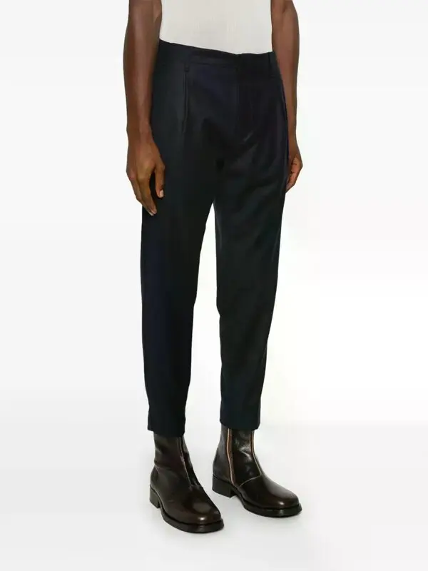 DONDUP Virgin Wool Blend Flannel Trousers
