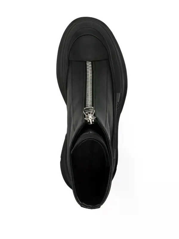Alexander McQueen Tread Slick Leather Boots