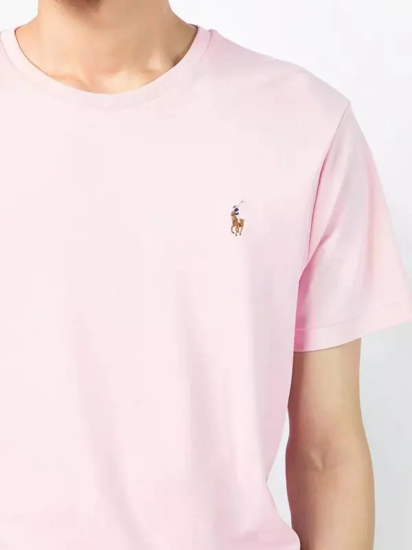 Polo Ralph Lauren Logo-print Short-sleeved T-shirt - Pink