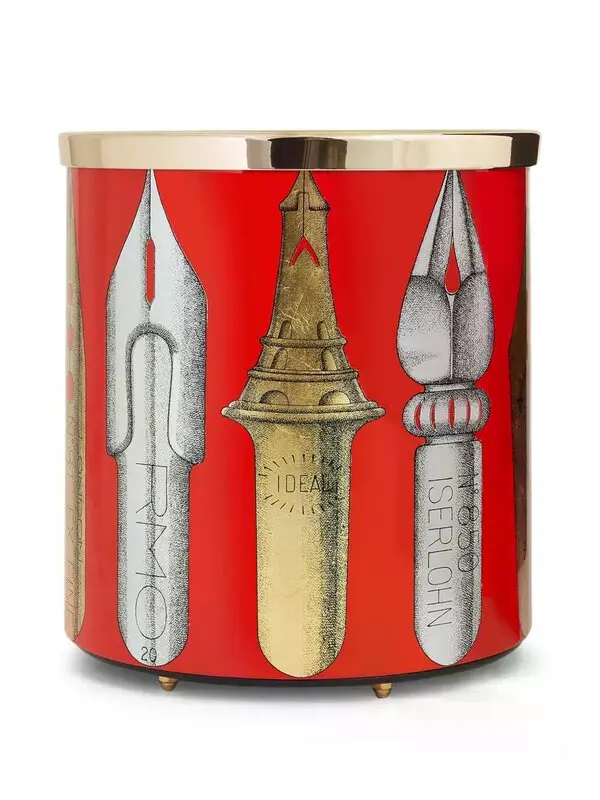 FORNASETTI Pennini Paper Basket - Red