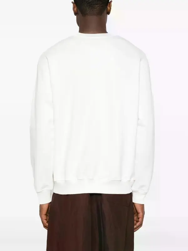 Casablanca Tennis Club Cotton Sweatshirt - White