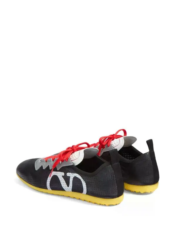 Valentino Garavani Chromathon Perforated Sneakers - Black
