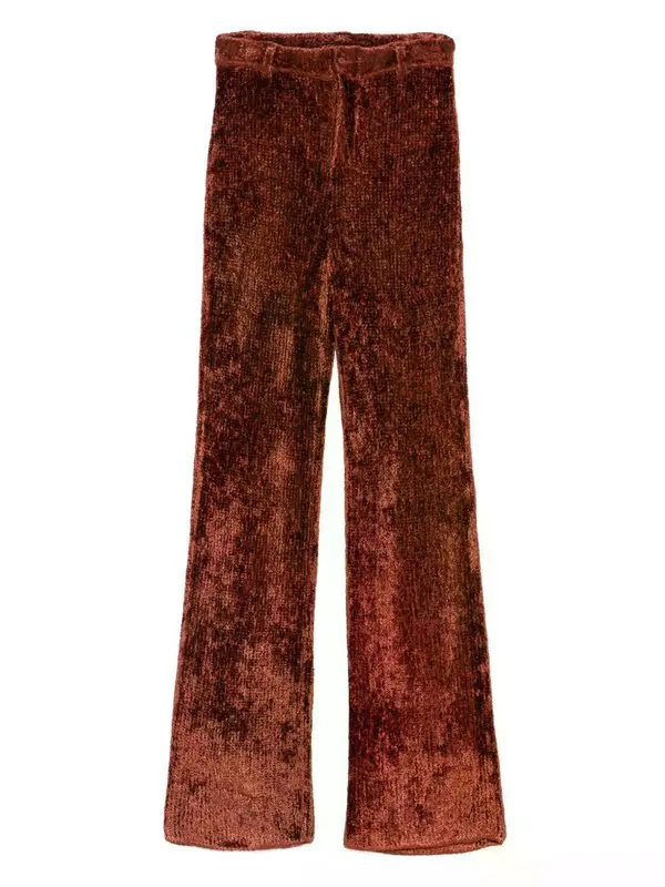 AYA MUSE Knitted Trousers - Brown