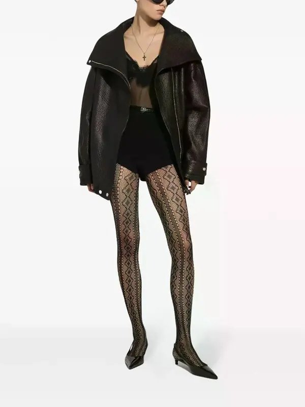 Dolce & Gabbana Leather Biker Jacket