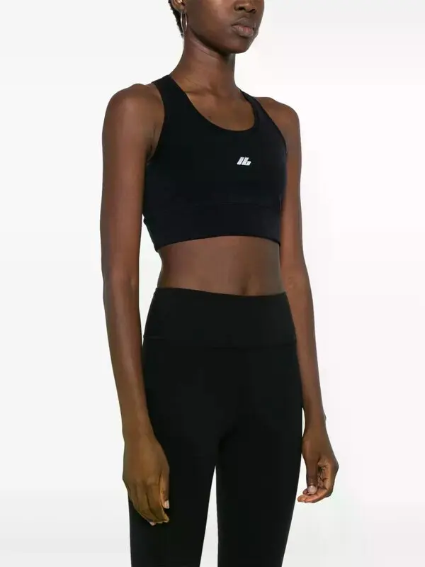Balenciaga Reflective-logo Bra Top