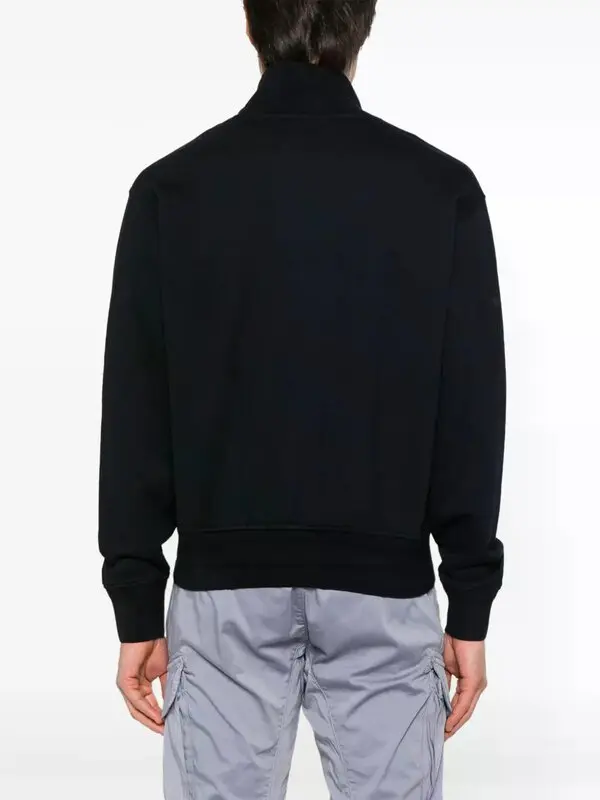 C.P. COMPANY Logo-embroidered Sweatshirt - Blue
