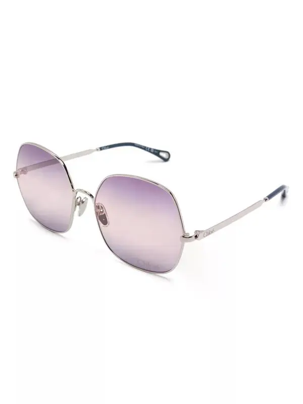 Chloé Oversize-frame Sunglasses - Silver