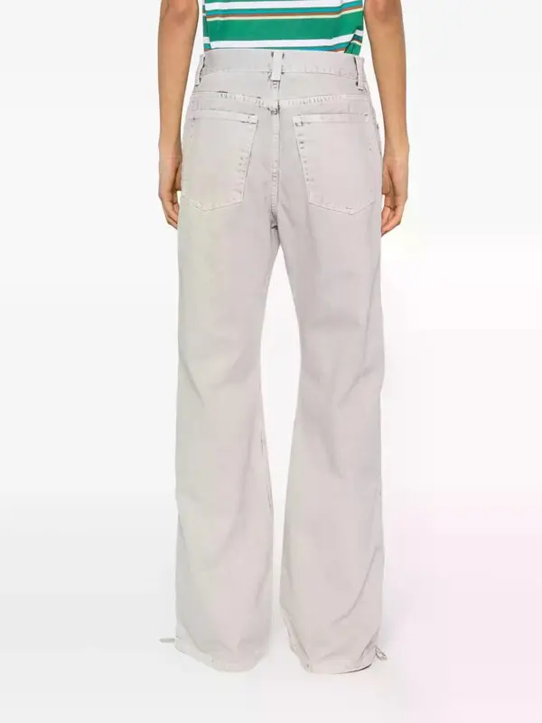 HAIKURE Wide-leg Jeans With Blotch Print Detail