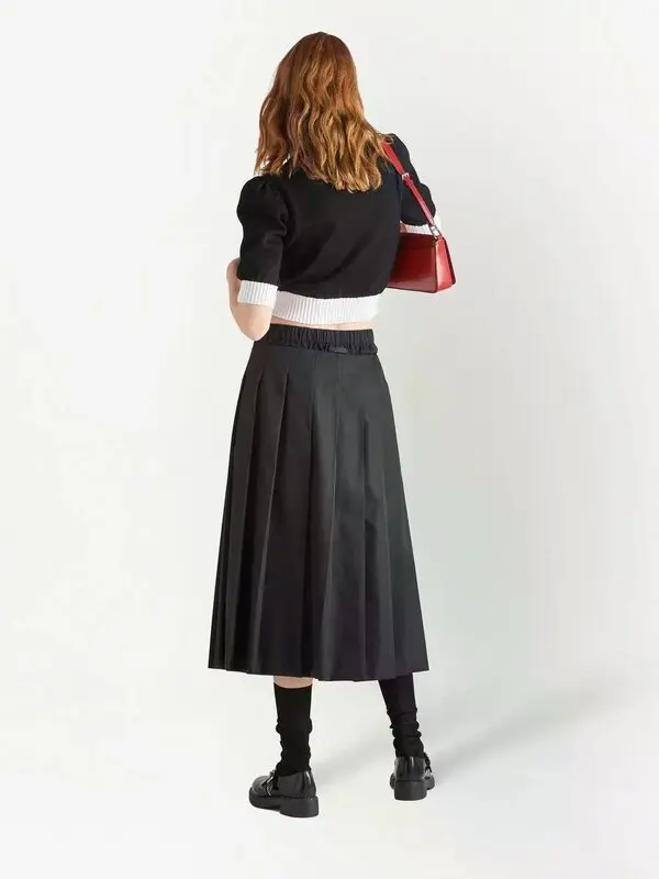 Prada Cropped Cotton Cardigan