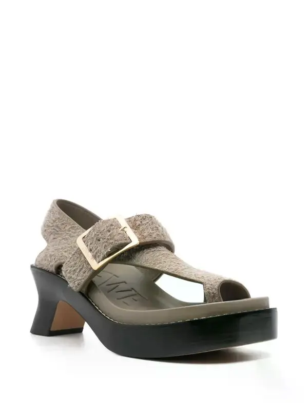 Loewe Ease 90mm Suede Sandals