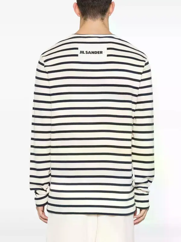 JIL SANDER Long-sleeve Striped Sweatshirt