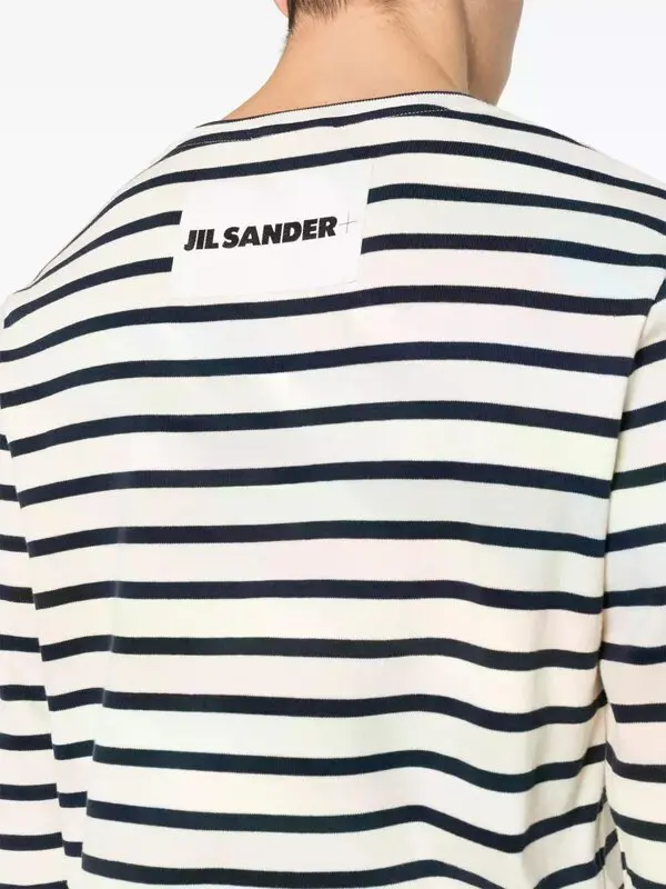JIL SANDER Long-sleeve Striped Sweatshirt