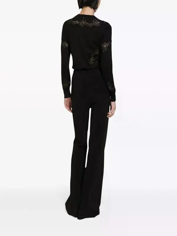 Dolce & Gabbana Lace Embroidered Cashmere Blend Jumper