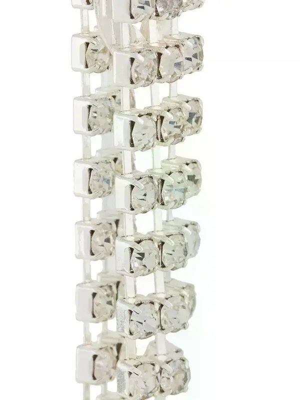 COUP DE COEUR Crystal Embellished Mismatched Drop Earrings