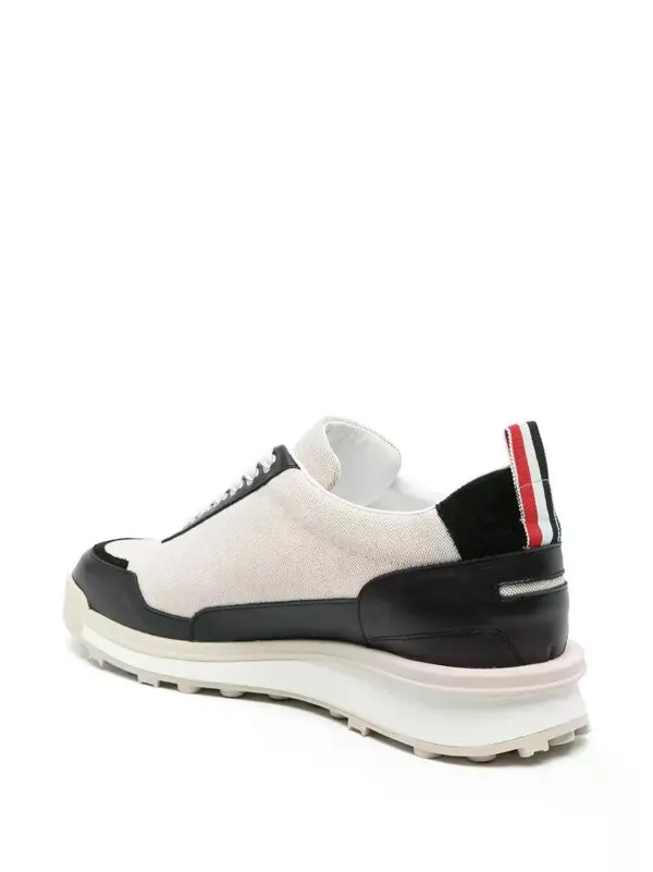 Thom Browne Panelled Lace-up Sneakers - Neutrals