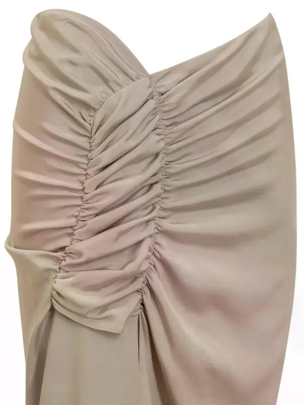 THE MANNEI Draped Design Skirt