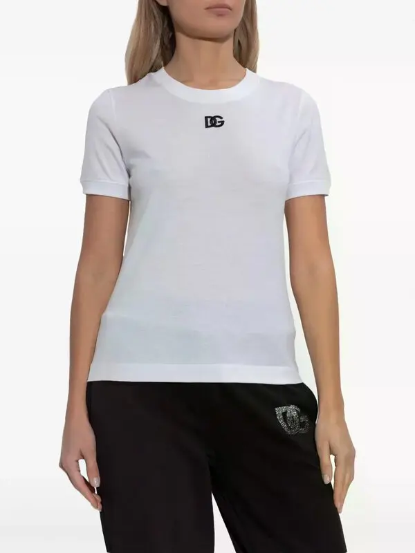Dolce & Gabbana Embroidered Logo Crewneck T-shirt