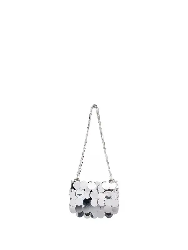 Rabanne Nano 69 Shoulder Bag - Silver