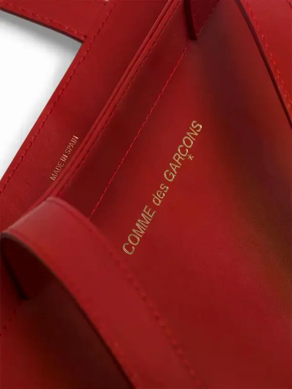 Comme Des Garçons Logo-printed Leather Tote Bag