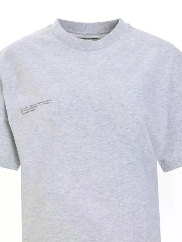 PANGAIA 365 Slogan Print Crewneck T-shirt - Grey