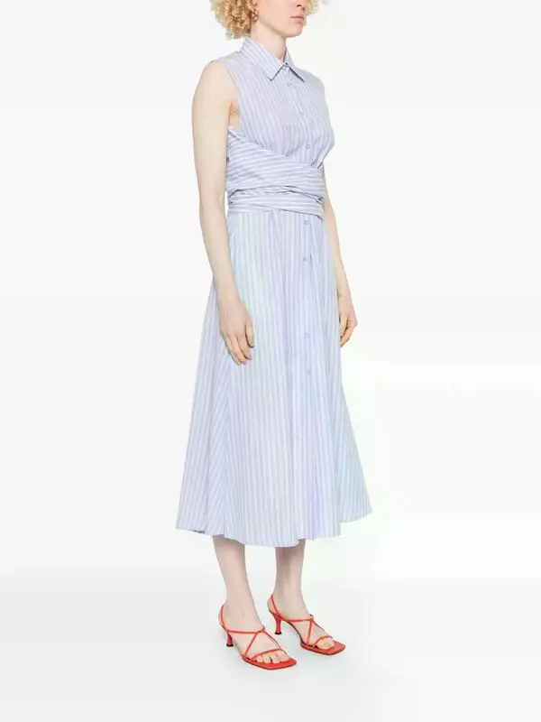 TWINSET Striped Midi Dress