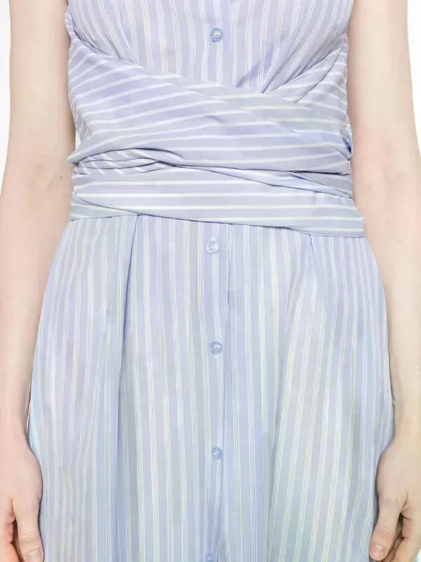 TWINSET Striped Midi Dress