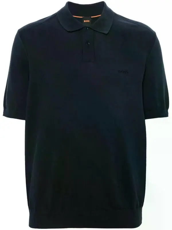 BOSS Fine-knit Polo Shirt