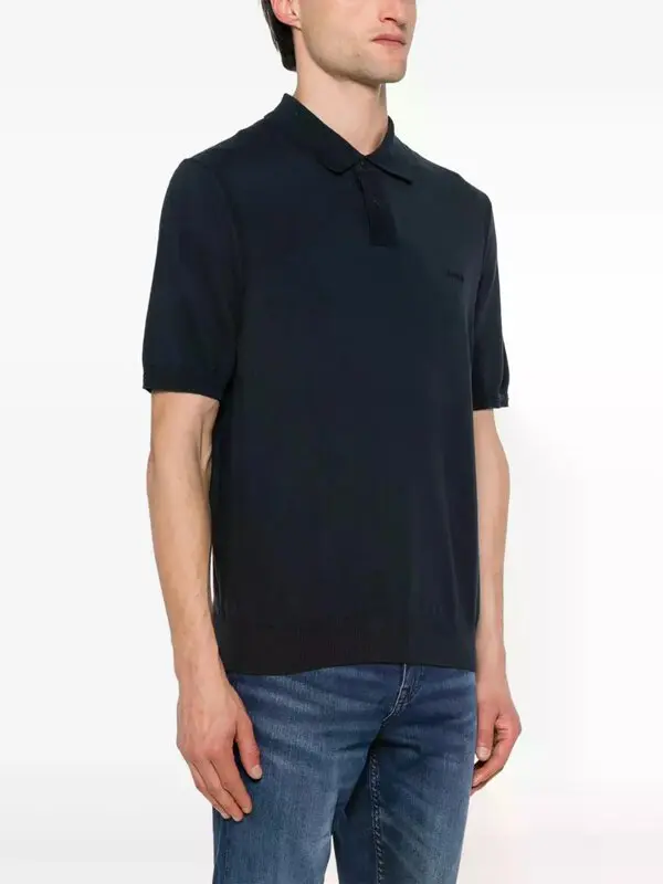 BOSS Fine-knit Polo Shirt