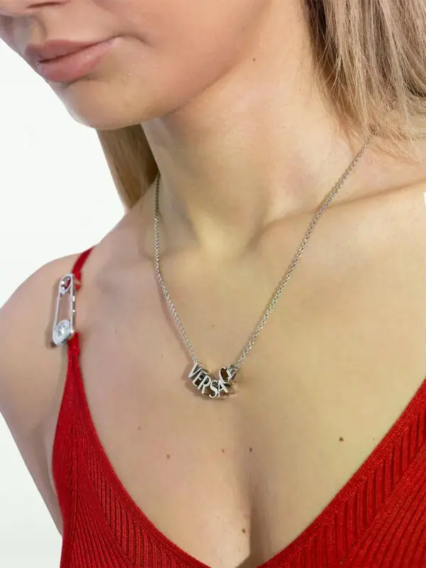 Versace Logo-lettering Necklace