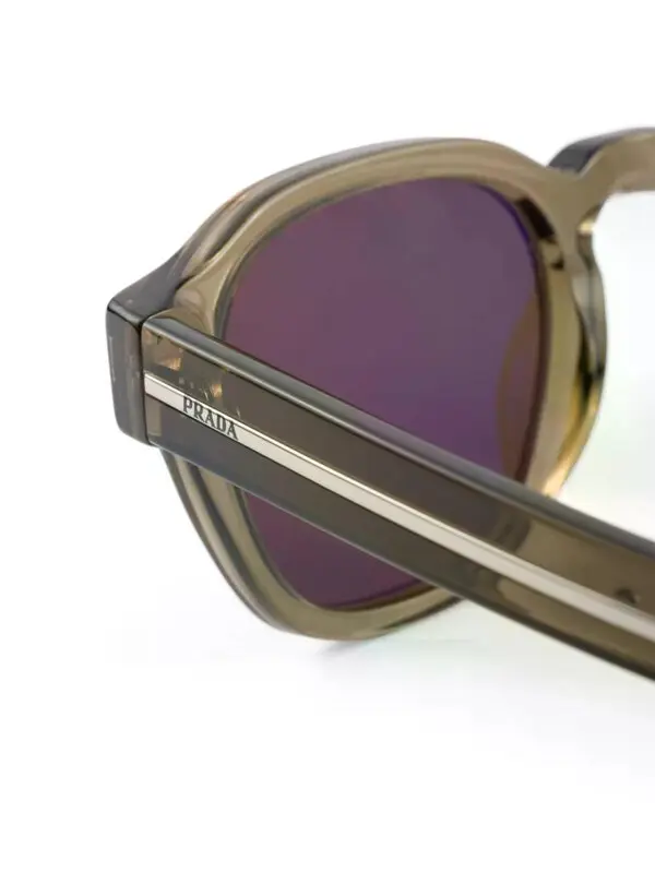 Prada Round Frame Sunglasses - Brown