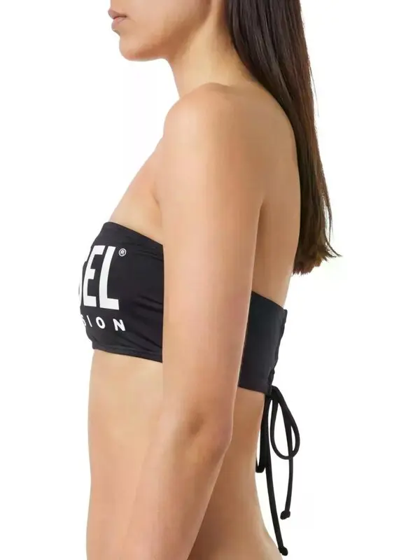DIESEL® Logo Print Bikini Top
